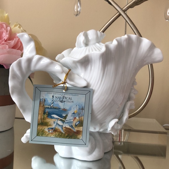 Home Essentials | Kitchen | Home Essentials Beyond White Shell Teapot ...